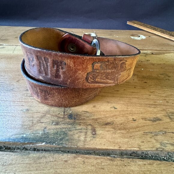 Accessories | Vintage Heavy Equipment Operator Leather Belt Hand Tooled ...